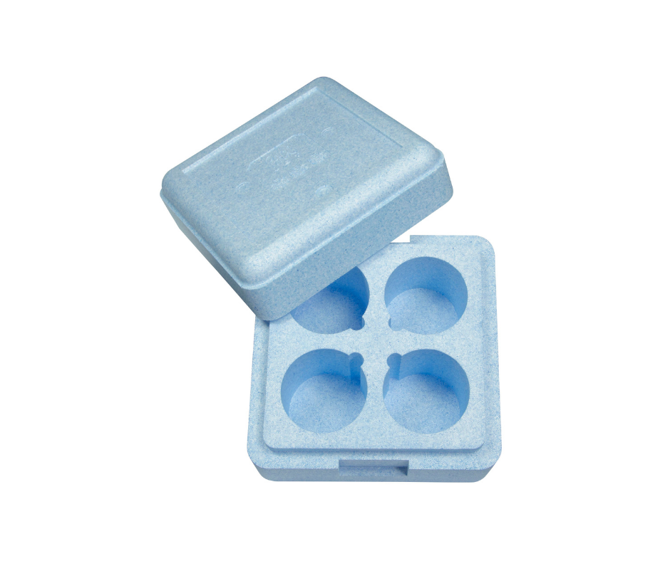 Insulating box 4 chrome steel beakers | 90104